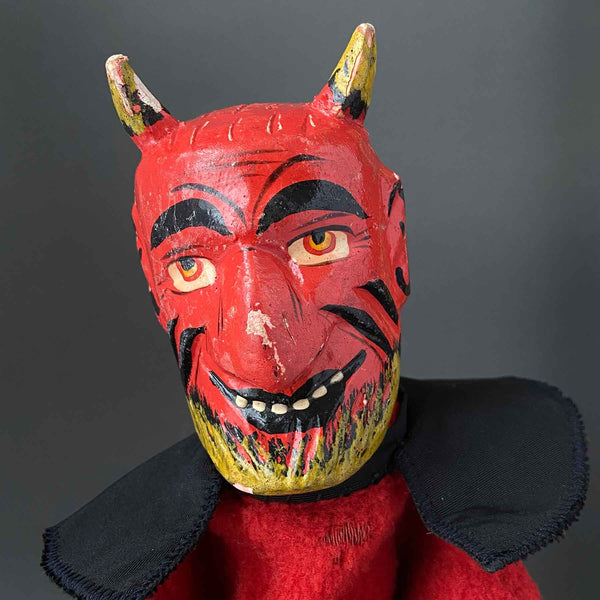 DEVIL Hand Puppet ~ Early 1900s Punch and Judy Show – Once Upon A Puppet