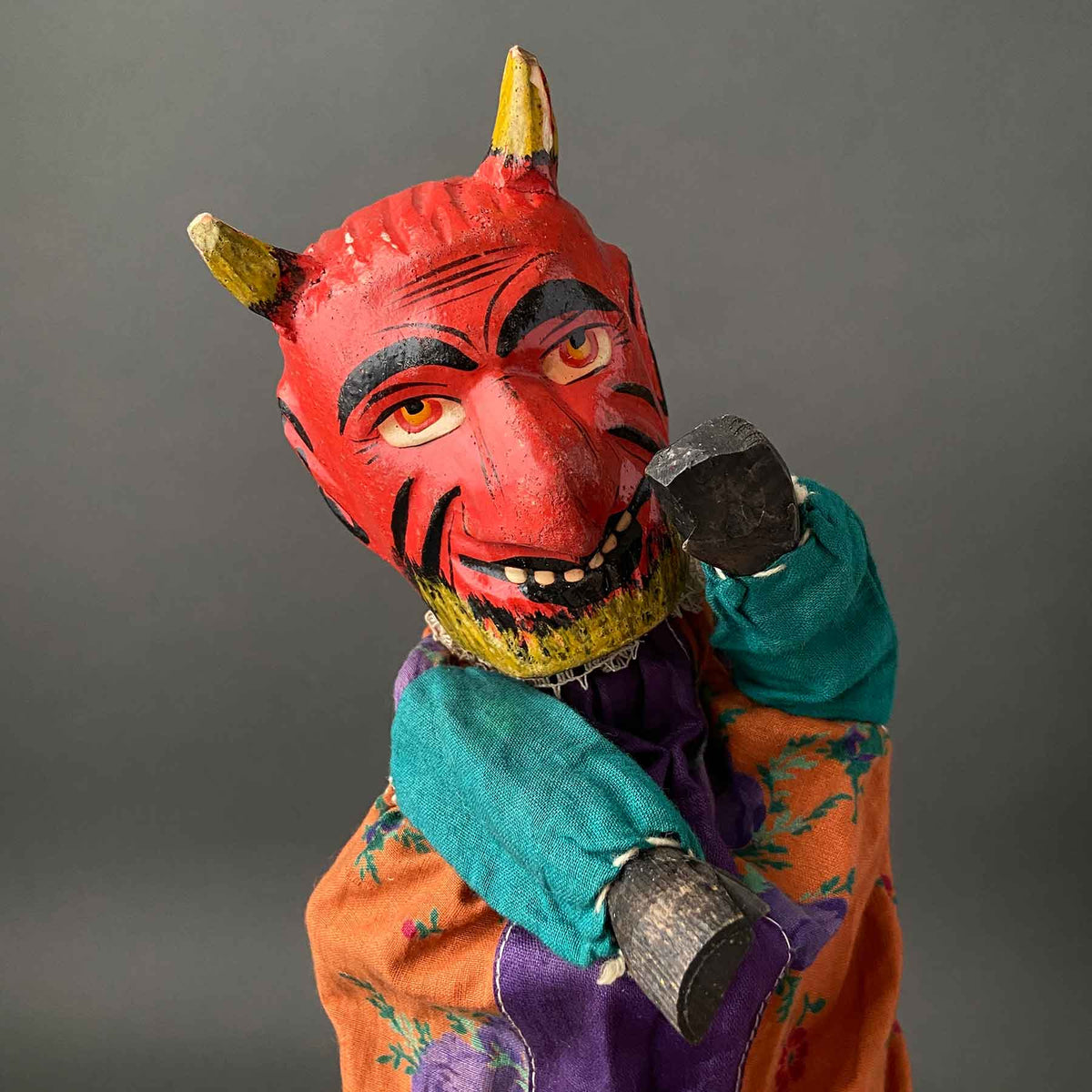 DEVIL Hand Puppet ~ Early 1900s Punch and Judy Show – Once Upon A Puppet