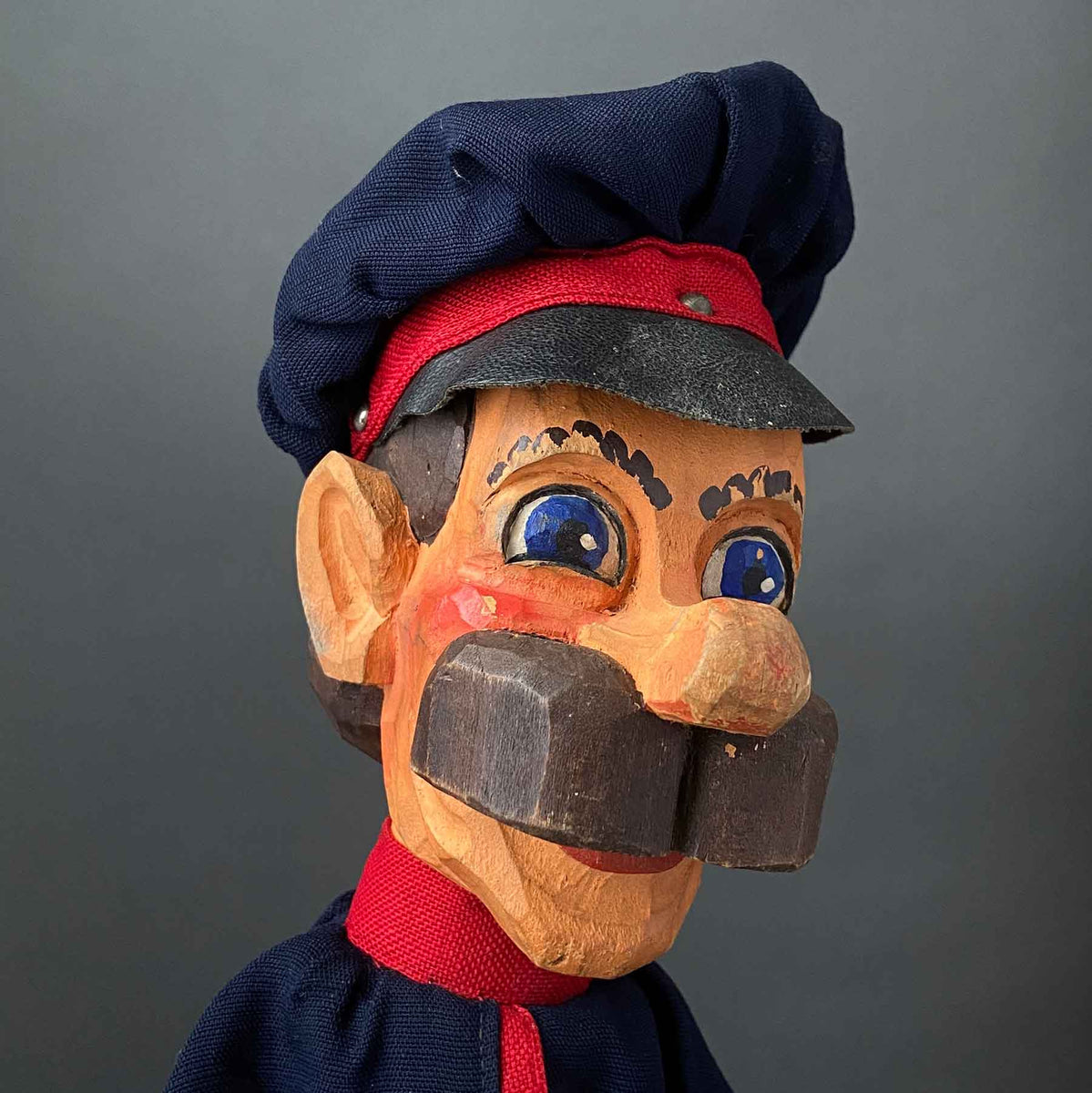 Vintage POLICEMAN Hand Puppet by Till De Kock ~ 1960s – Once Upon A Puppet