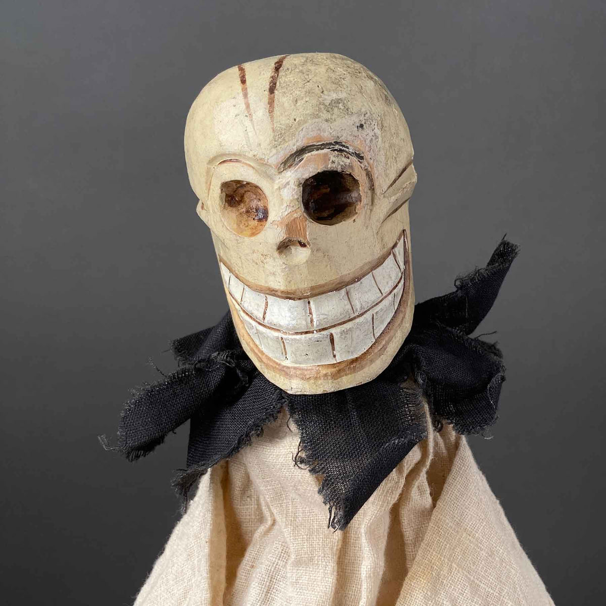 Antique SKELETON Hand Puppet ~ Early 1900s Punch and Judy – Once Upon A ...