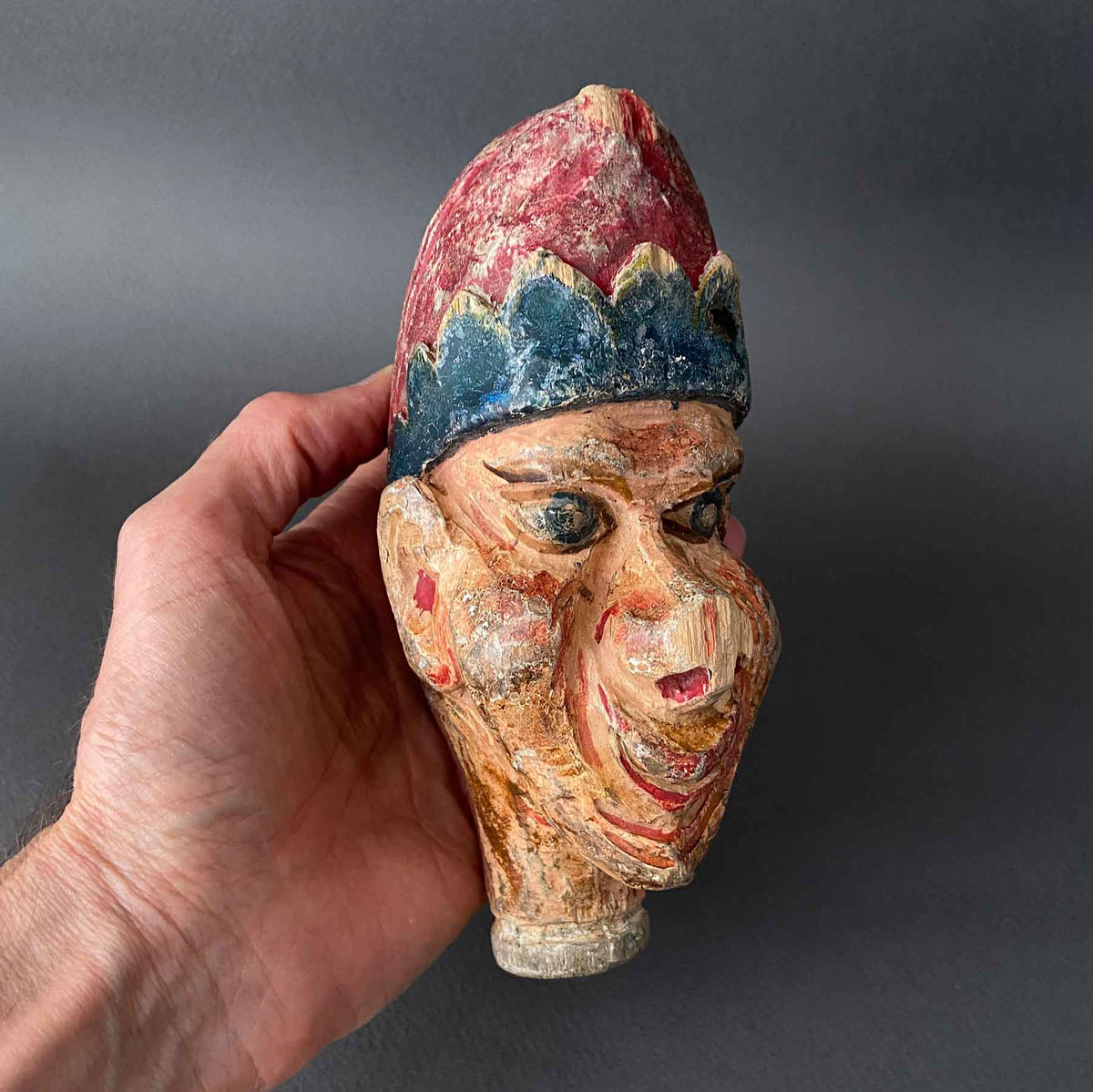 Antique KASPER Hand Puppet Head ~ 1920-30s Unique! – Once Upon A Puppet