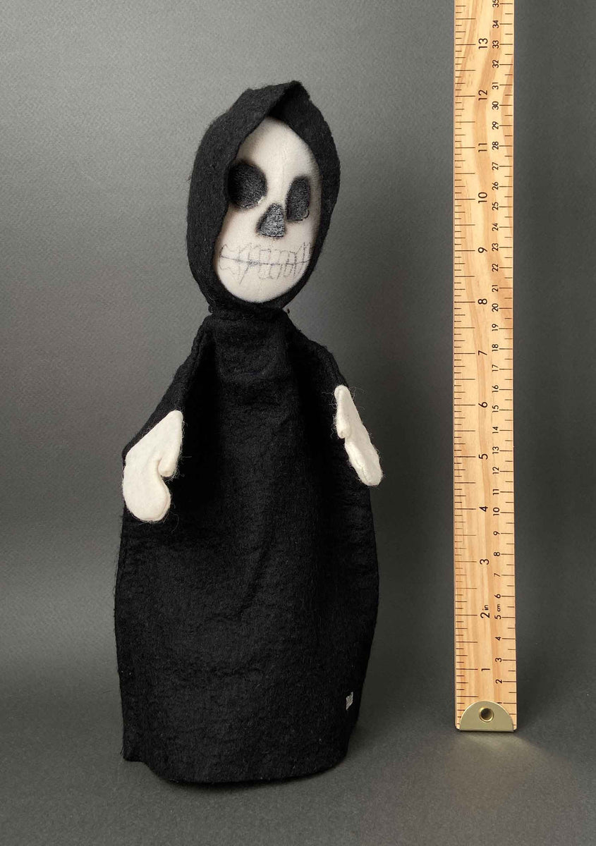 Vintage KERSA Grim Reaper Hand Puppet ~ 1960s – Once Upon A Puppet
