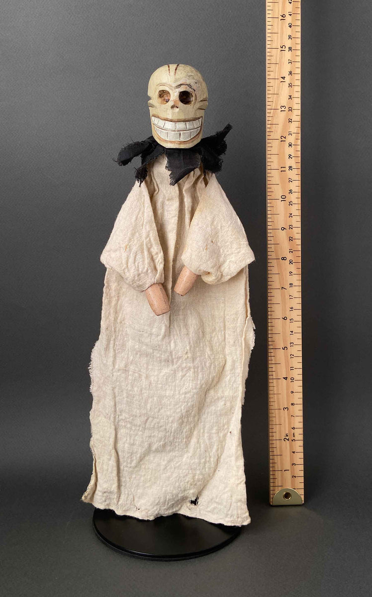 Antique SKELETON Hand Puppet ~ Early 1900s Punch and Judy – Once Upon A ...
