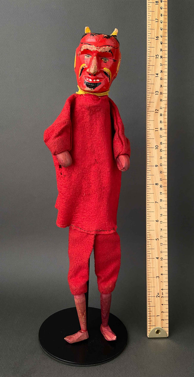 DEVIL Hand Puppet ~ 1960s Punch and Judy Show – Once Upon A Puppet