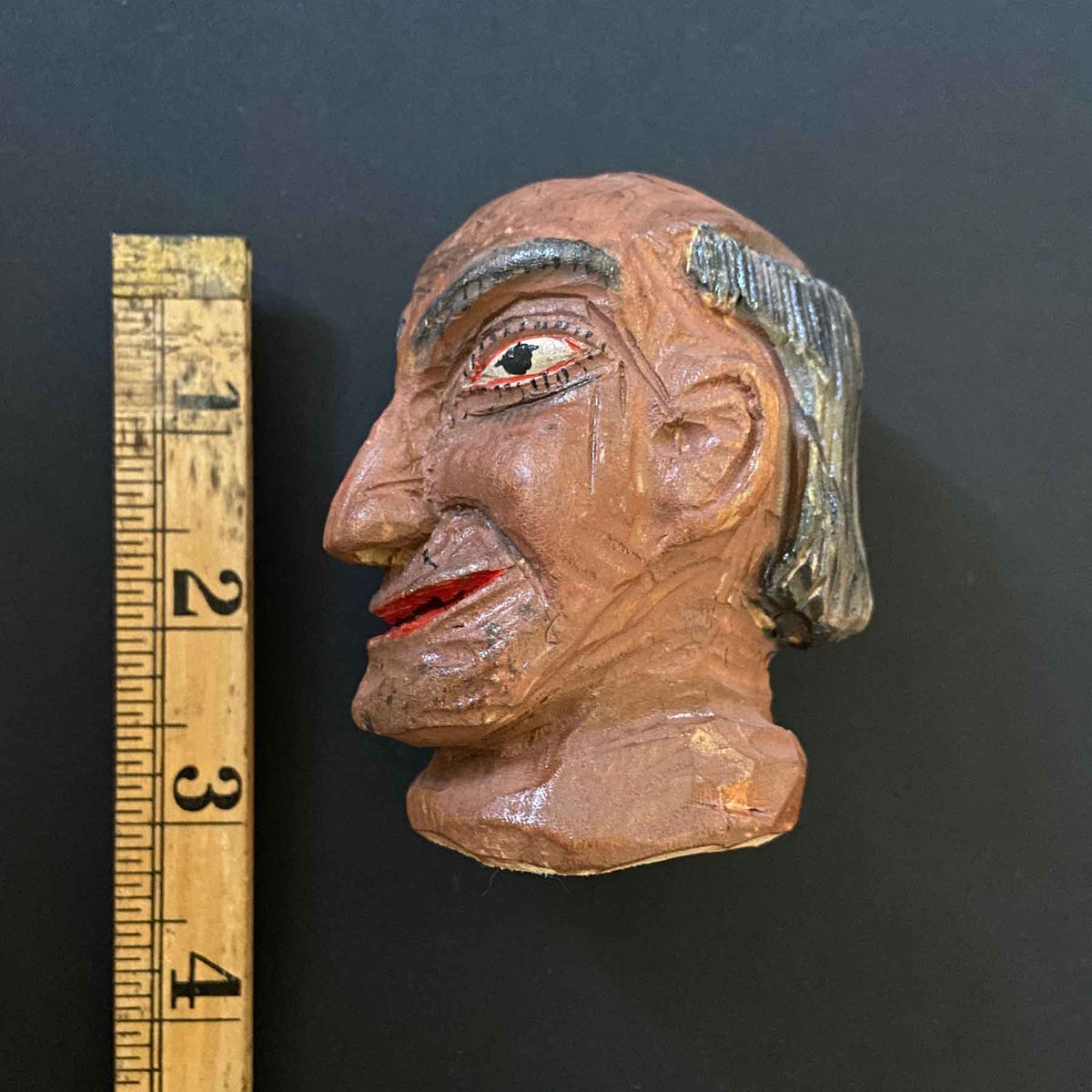 Vintage Old Man Puppet Head ~ 1960s Punch & Judy – Once Upon A Puppet