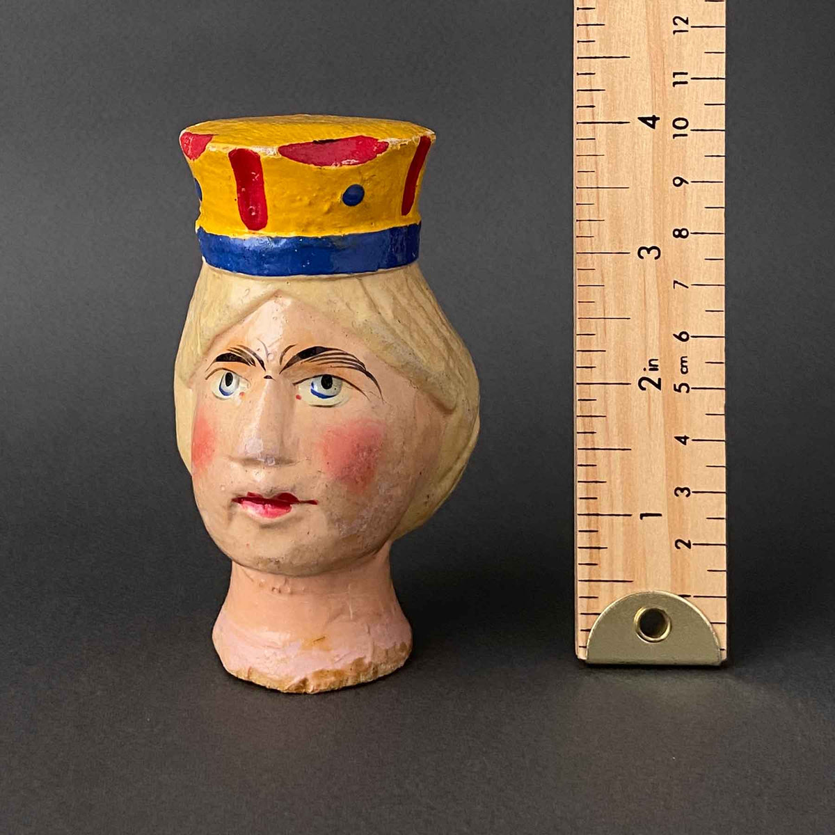 Vintage wood QUEEN Puppet Head ~ Punch and Judy circa 1930s – Once Upon ...
