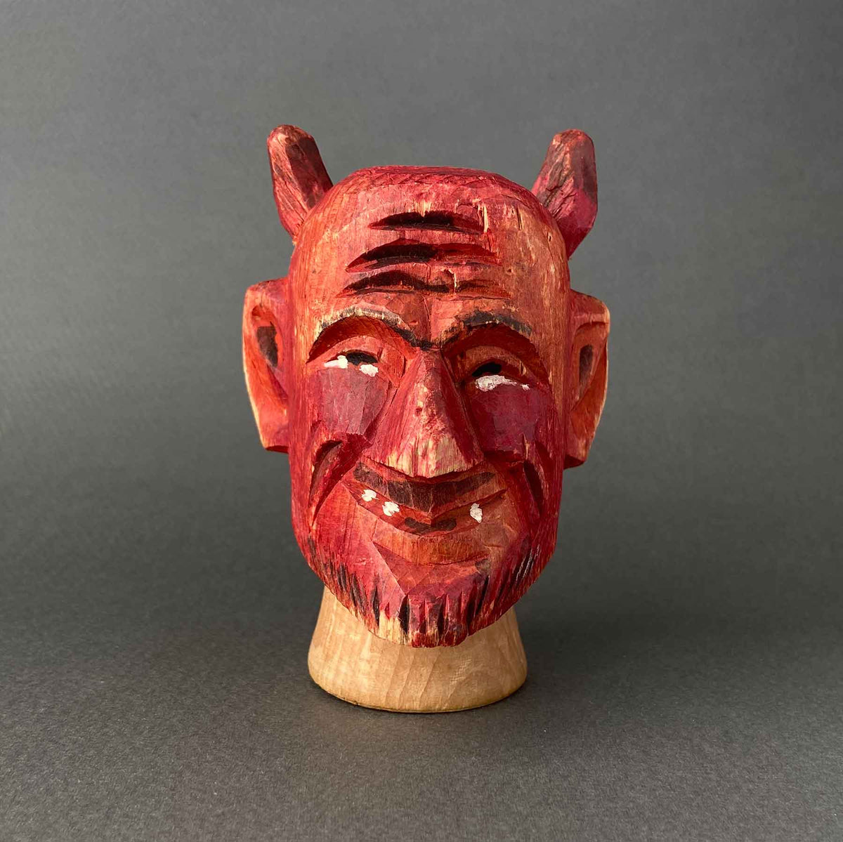 Antique Devil Puppet Head ~ Early 1930s Punch & Judy – Once Upon A Puppet