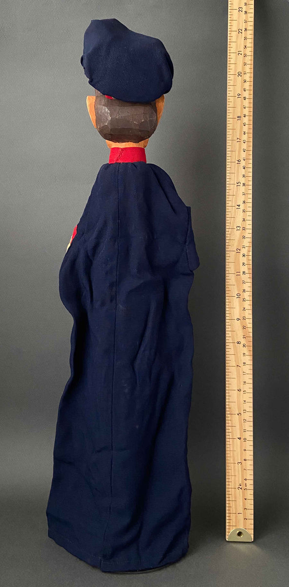 Vintage POLICEMAN Hand Puppet by Till De Kock ~ 1960s – Once Upon A Puppet