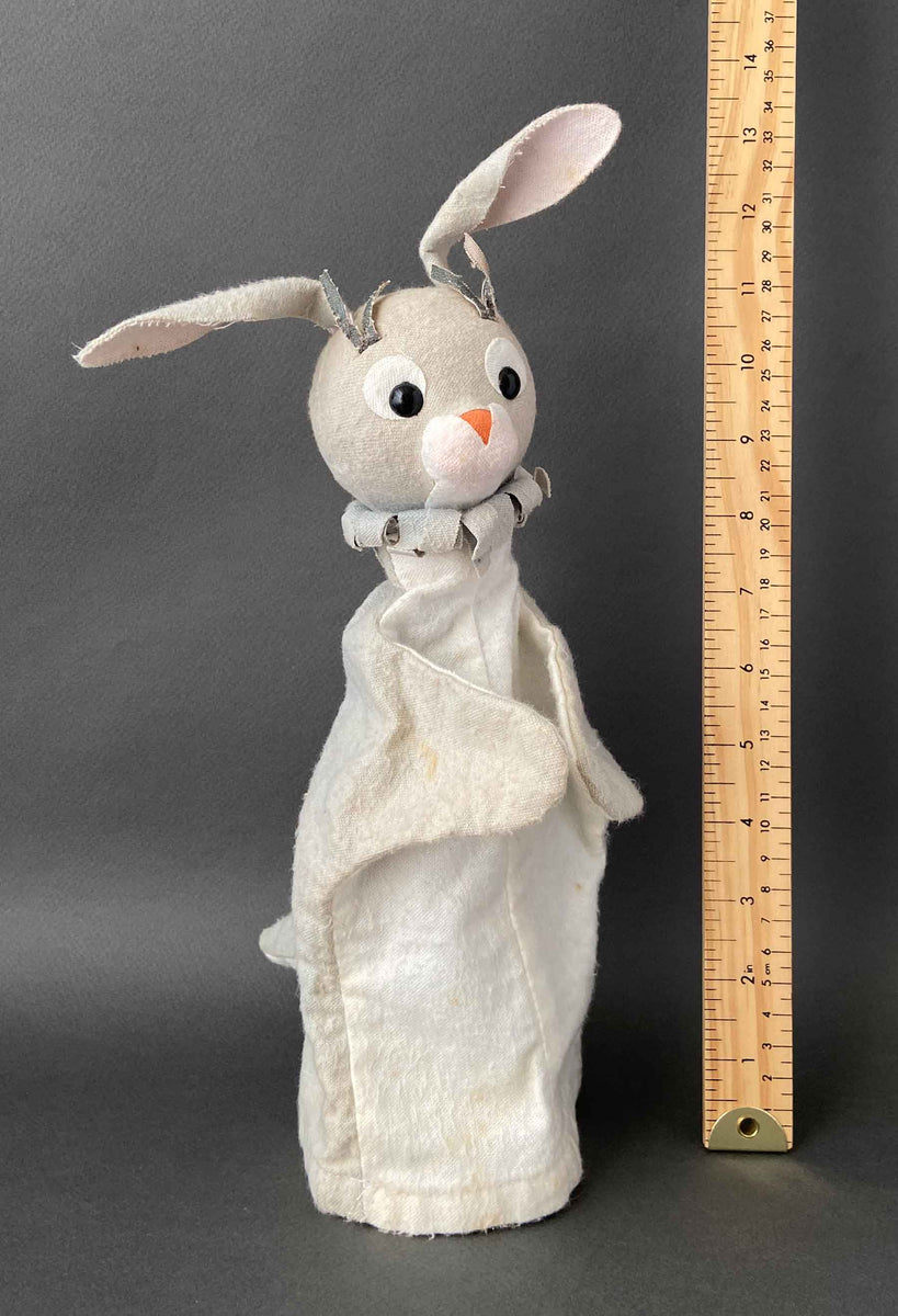 Vintage Rabbit Hand Puppet ~ Russian 1990s – Once Upon A Puppet
