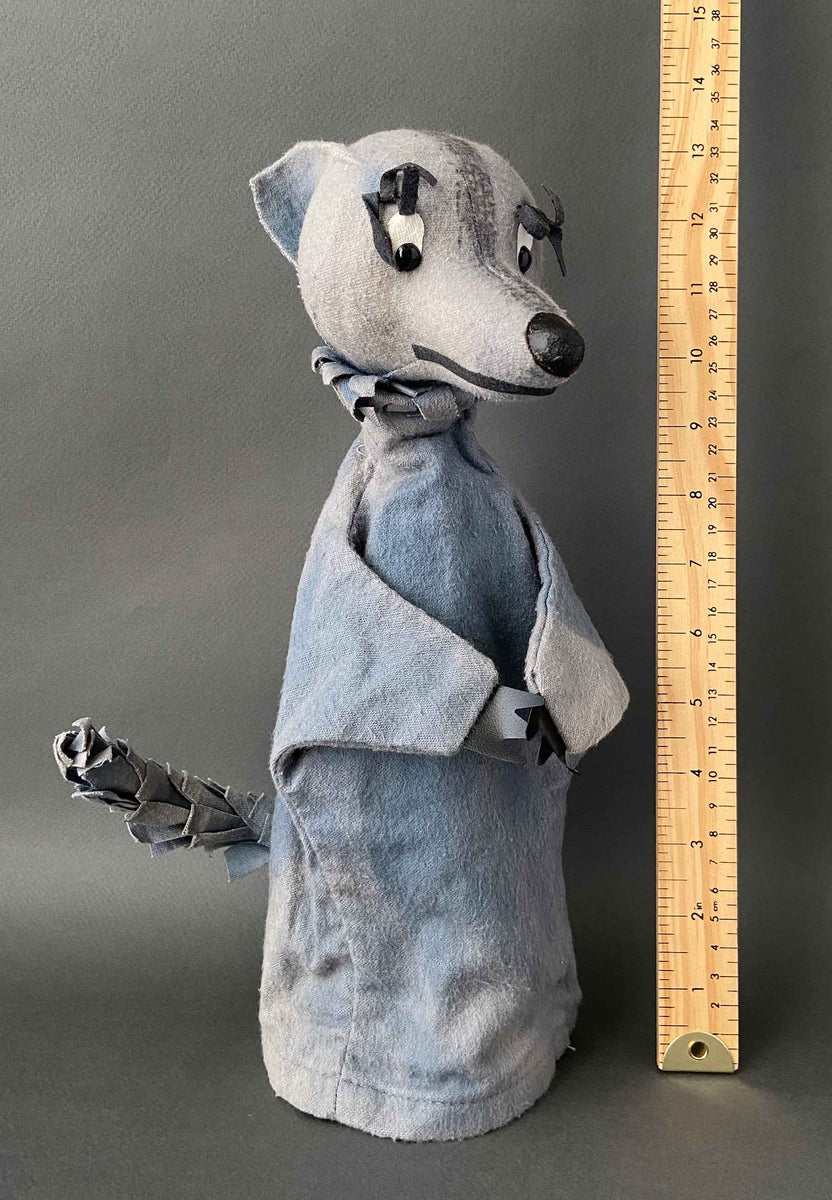 Vintage Wolf Hand Puppet ~ Russian 1990s – Once Upon A Puppet