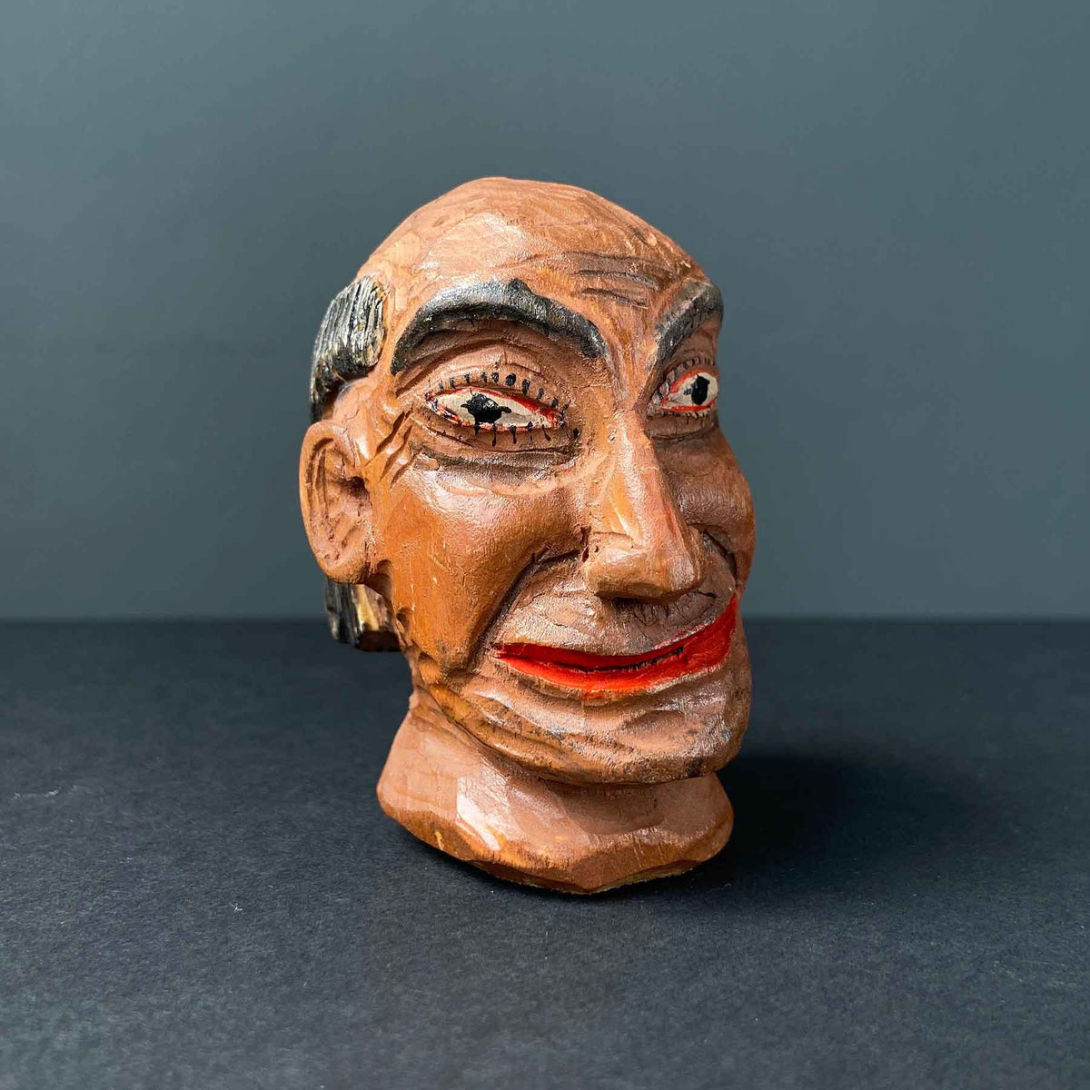 Vintage Old Man Puppet Head ~ 1960s Punch & Judy – Once Upon A Puppet