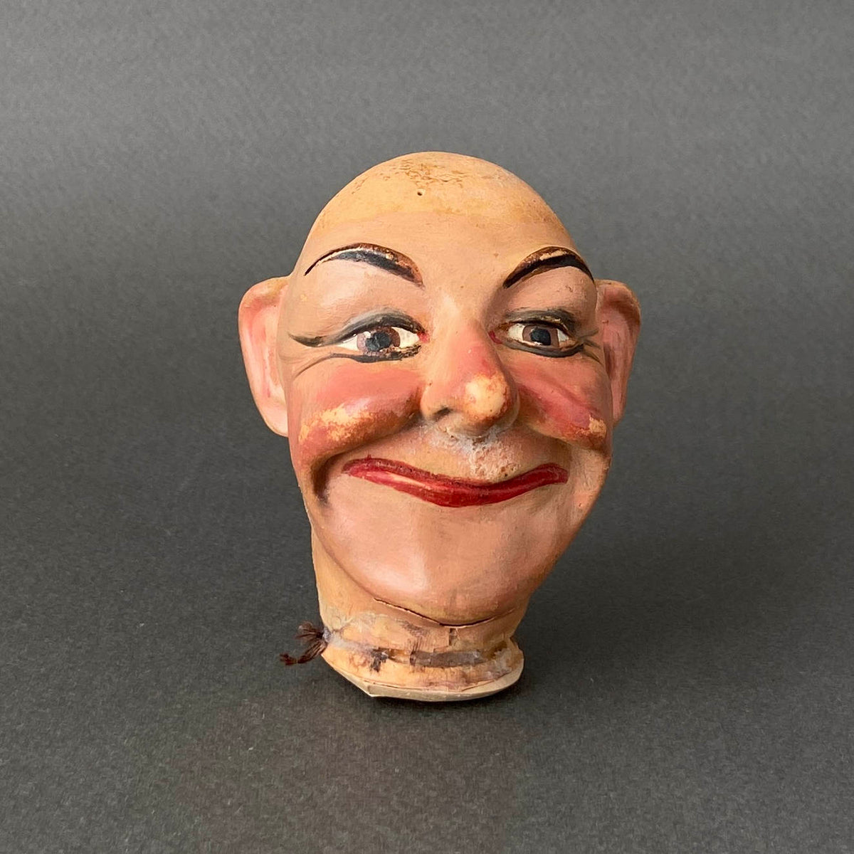 Antique Bald Man Puppet Head ~ 1930s Punch & Judy – Once Upon A Puppet