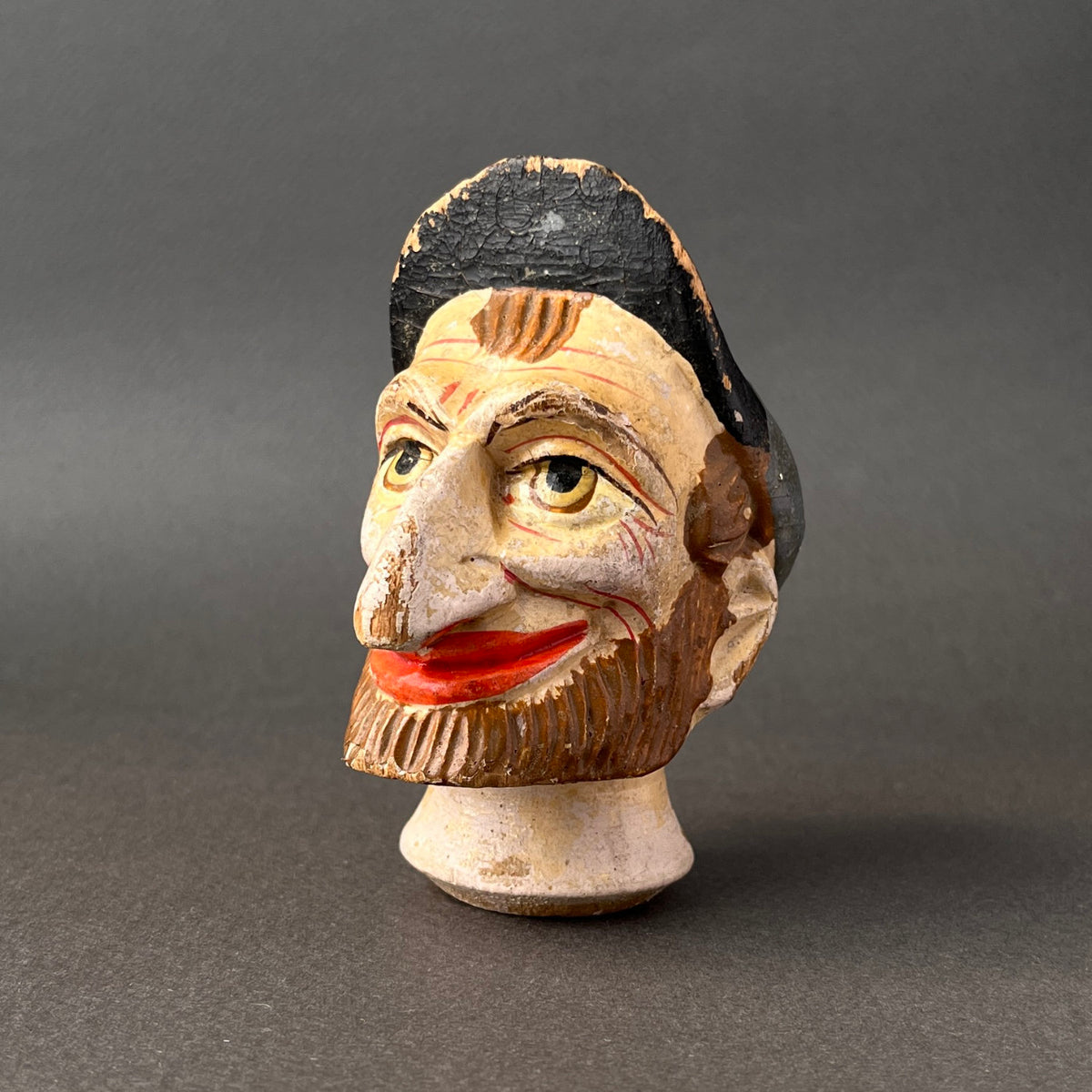 Antique Hangman Hand Puppet Head ~ Late 19th c. Punch and Judy – Once ...