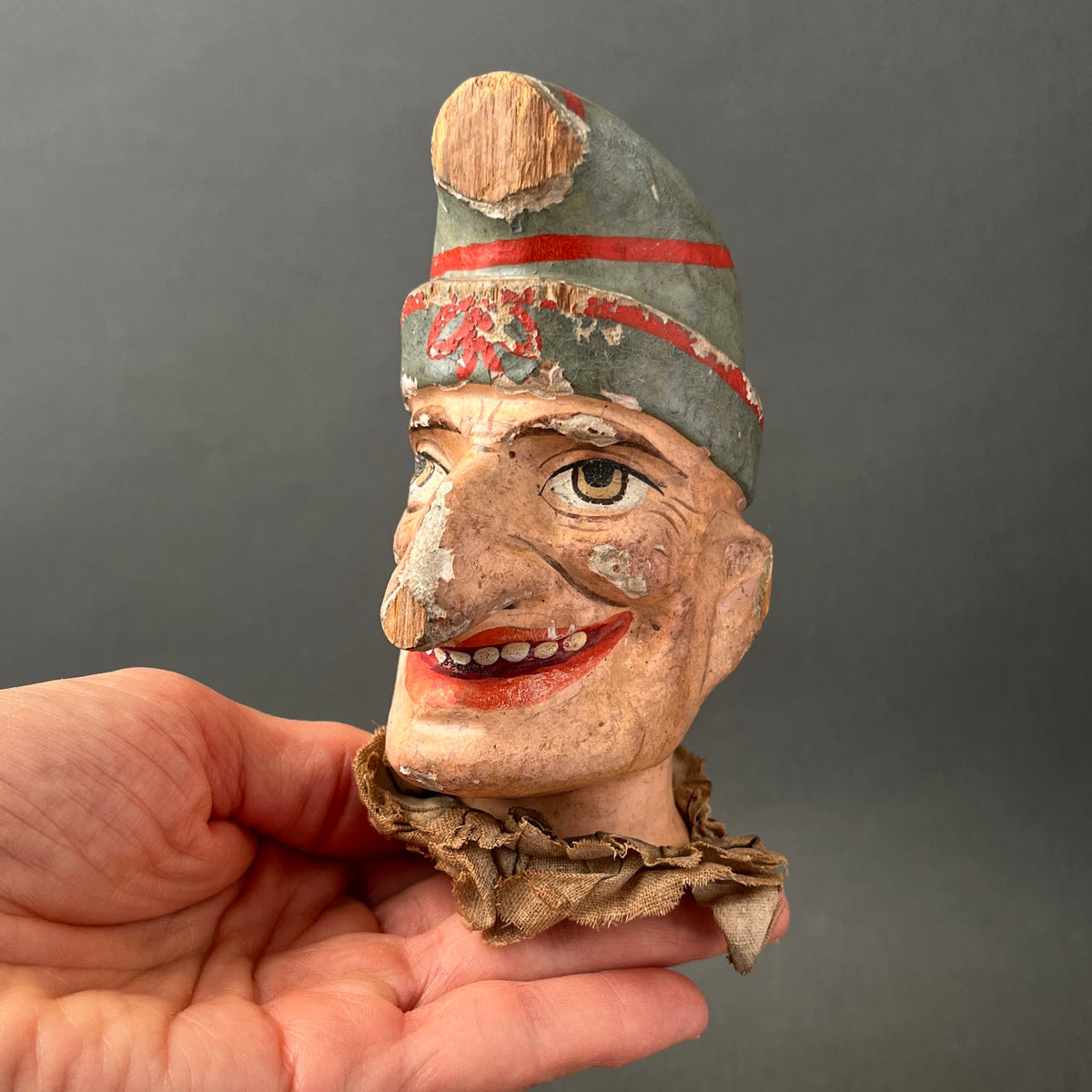 Antique Mr Punch Hand Puppet Head ~ Late 19th c. Punch and Judy – Once ...