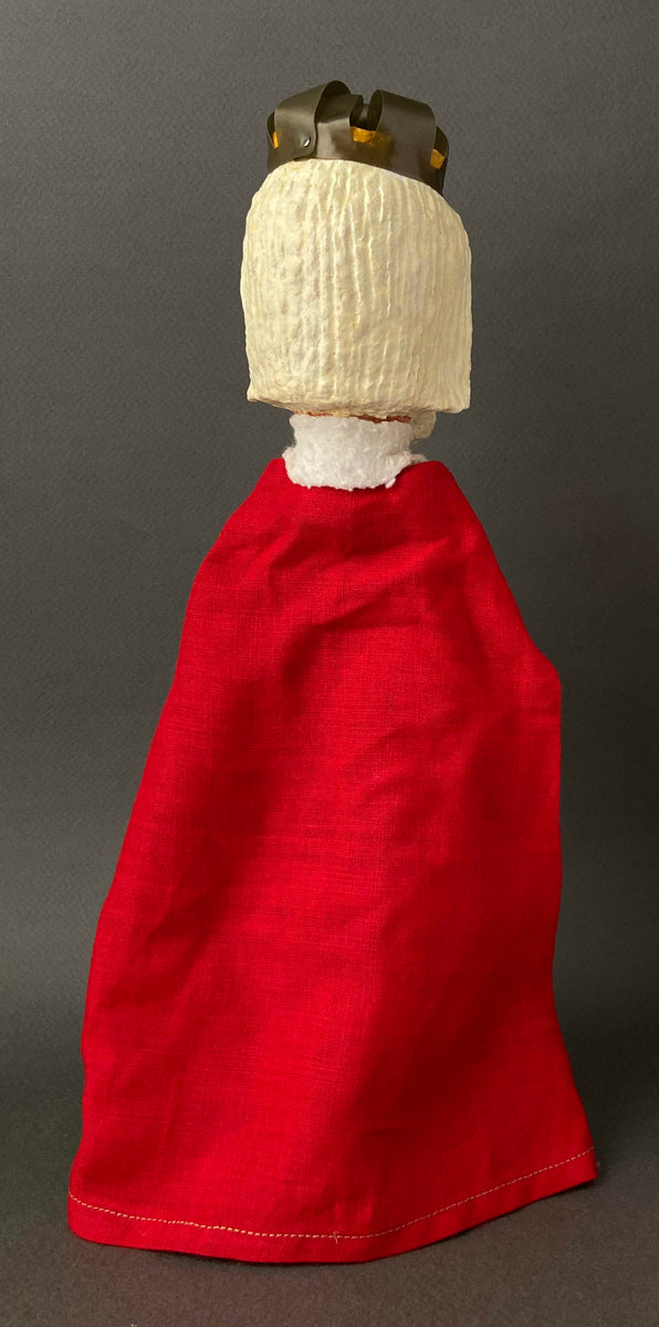 Vintage KING Hand Puppet by Margarete Schröter ~ Papier Mache 1960s ...