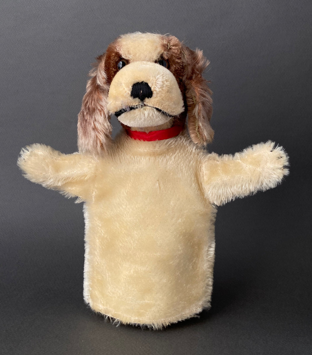 Vintage STEIFF Cockie Dog Hand Puppet ~ 1960s – Once Upon A Puppet