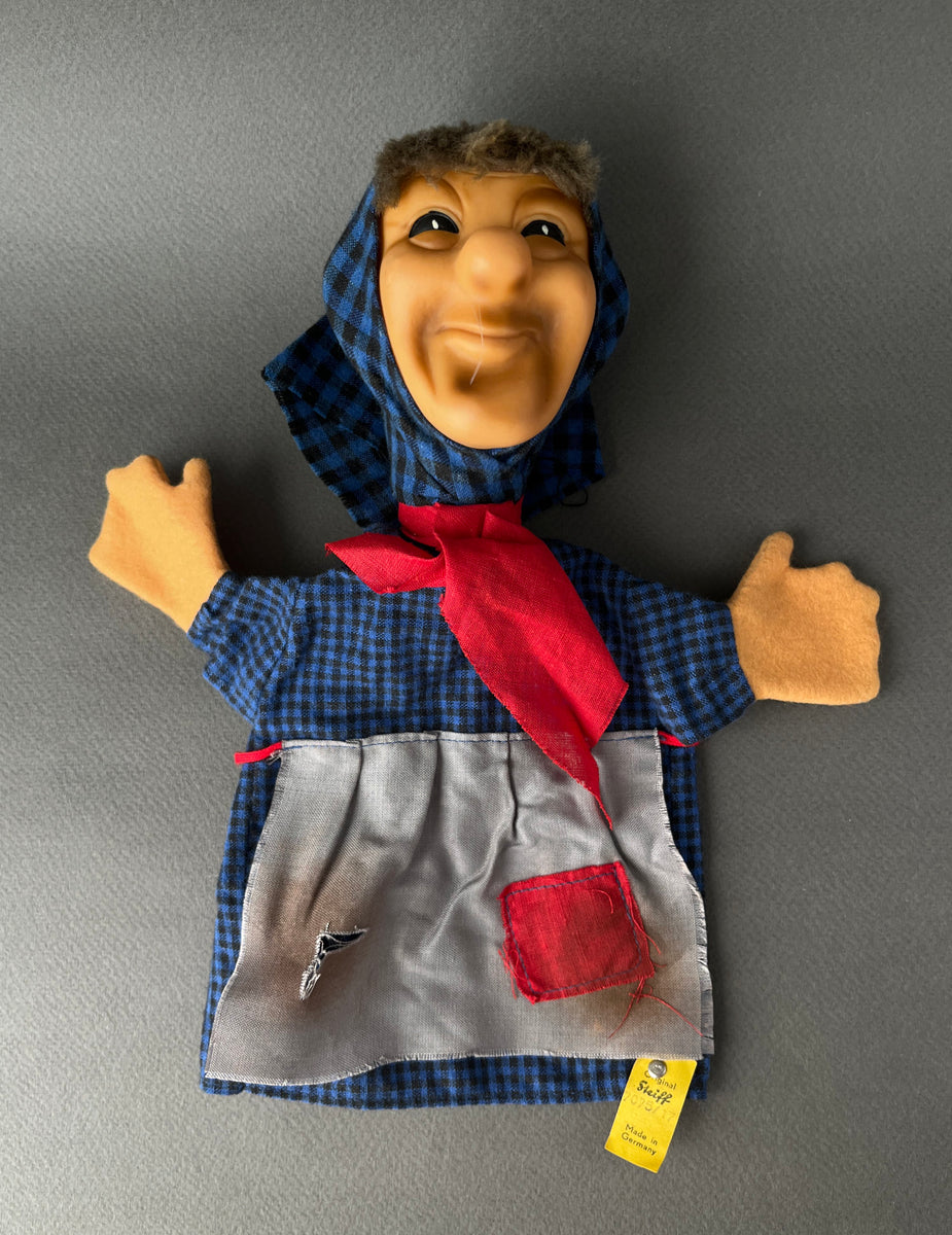 Vintage STEIFF Witch Hand Puppet ~ 1969-77 – Once Upon A Puppet
