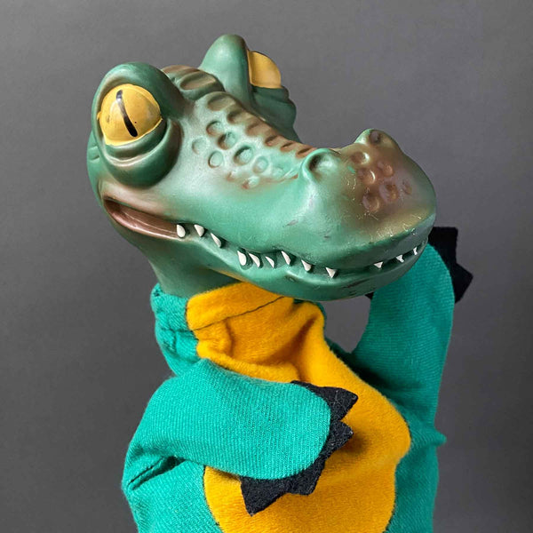Vintage Crocodile Hand Puppet ~ 1980s – Once Upon A Puppet