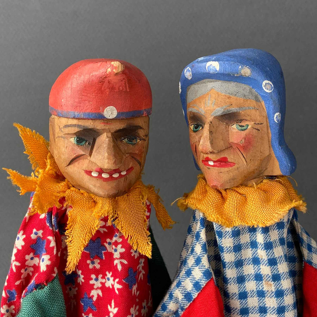 Antique PUNCH and JUDY Hand Puppet ~ Early 1900s – Once Upon A Puppet