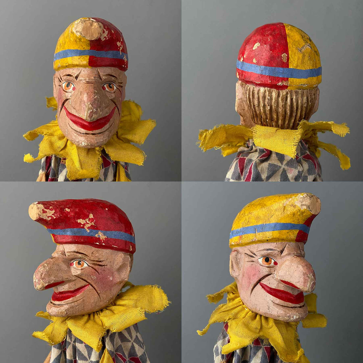Antique PUNCH and JUDY Hand Puppet Set ~ Early 1900s – Once Upon A Puppet