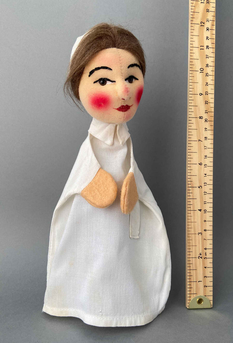 Vintage KERSA Nurse Hand Puppet ~ 1980s – Once Upon A Puppet