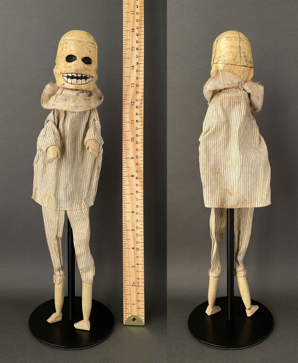 Antique SKELETON Hand Puppet ~ Early 1900s Punch and Judy – Once Upon A ...