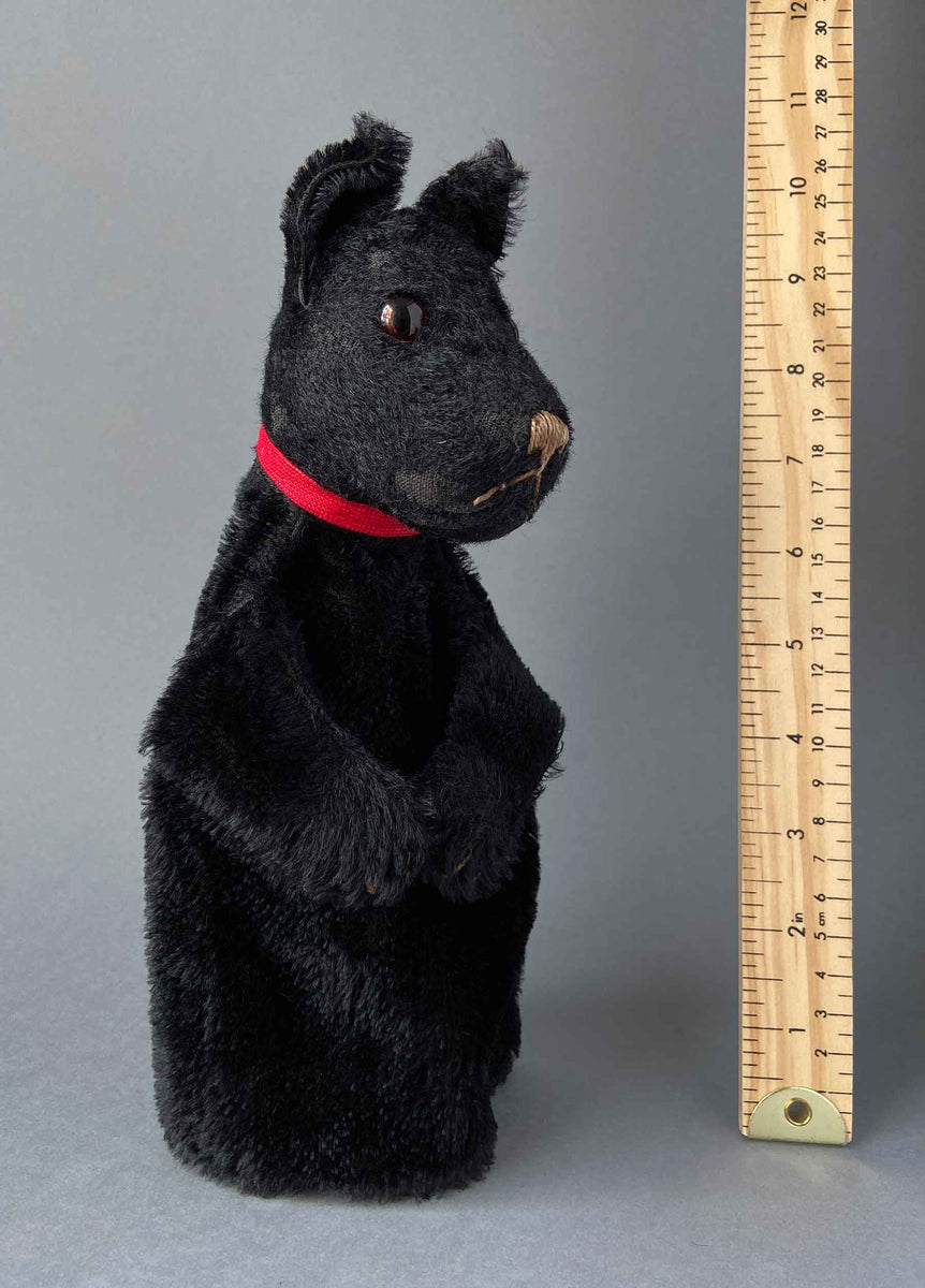 Antique STEIFF Scotty Dog Hand Puppet ~ 1933-43 Rare! – Once Upon A Puppet