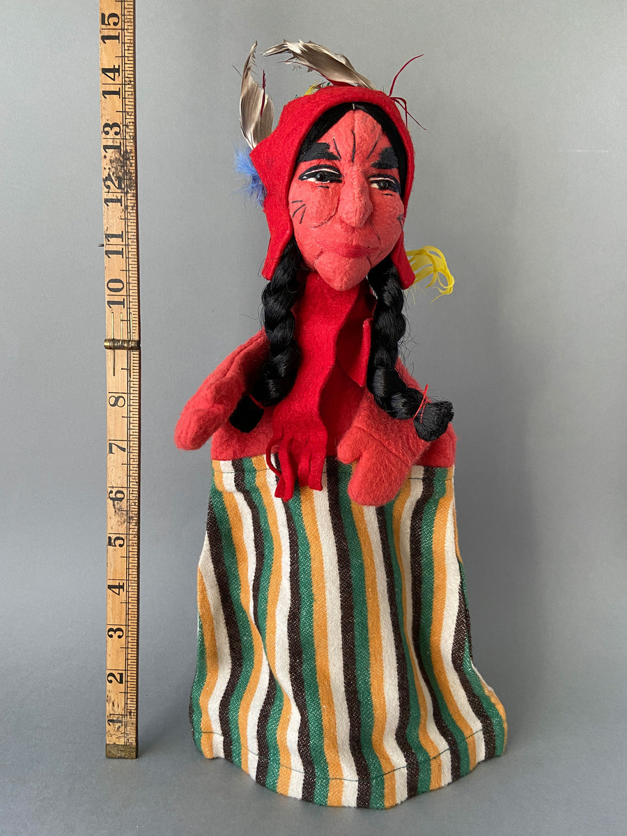 Vintage Native American Hand Puppet by Curt Meissner ~ Germany 1960s ...