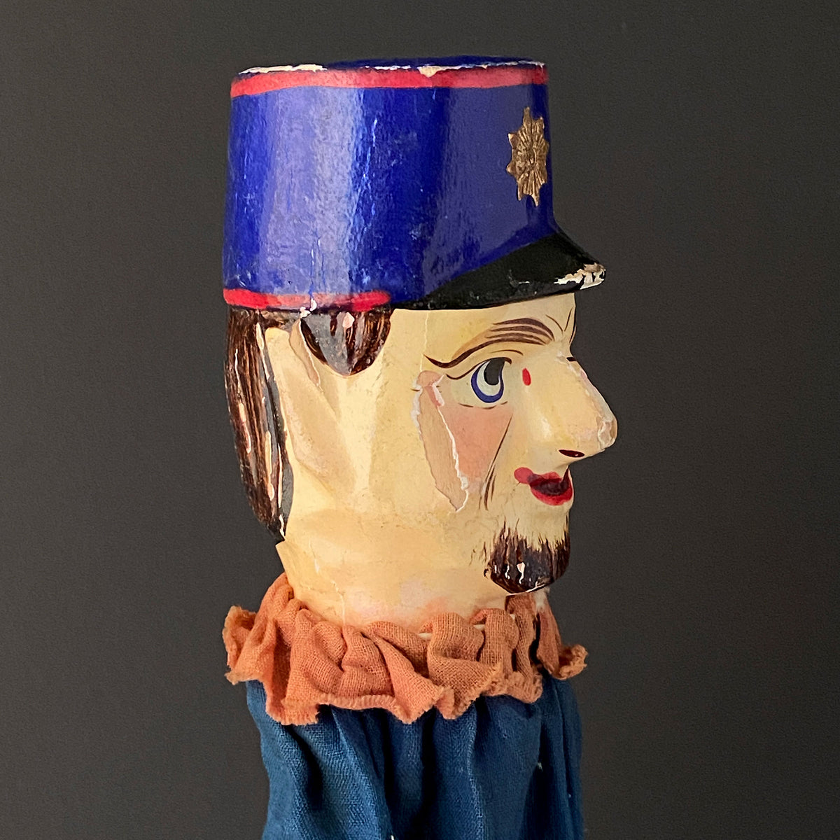 Antique JUDGE Hand Puppet ~ Early 1900s Punch and Judy – Once Upon A Puppet