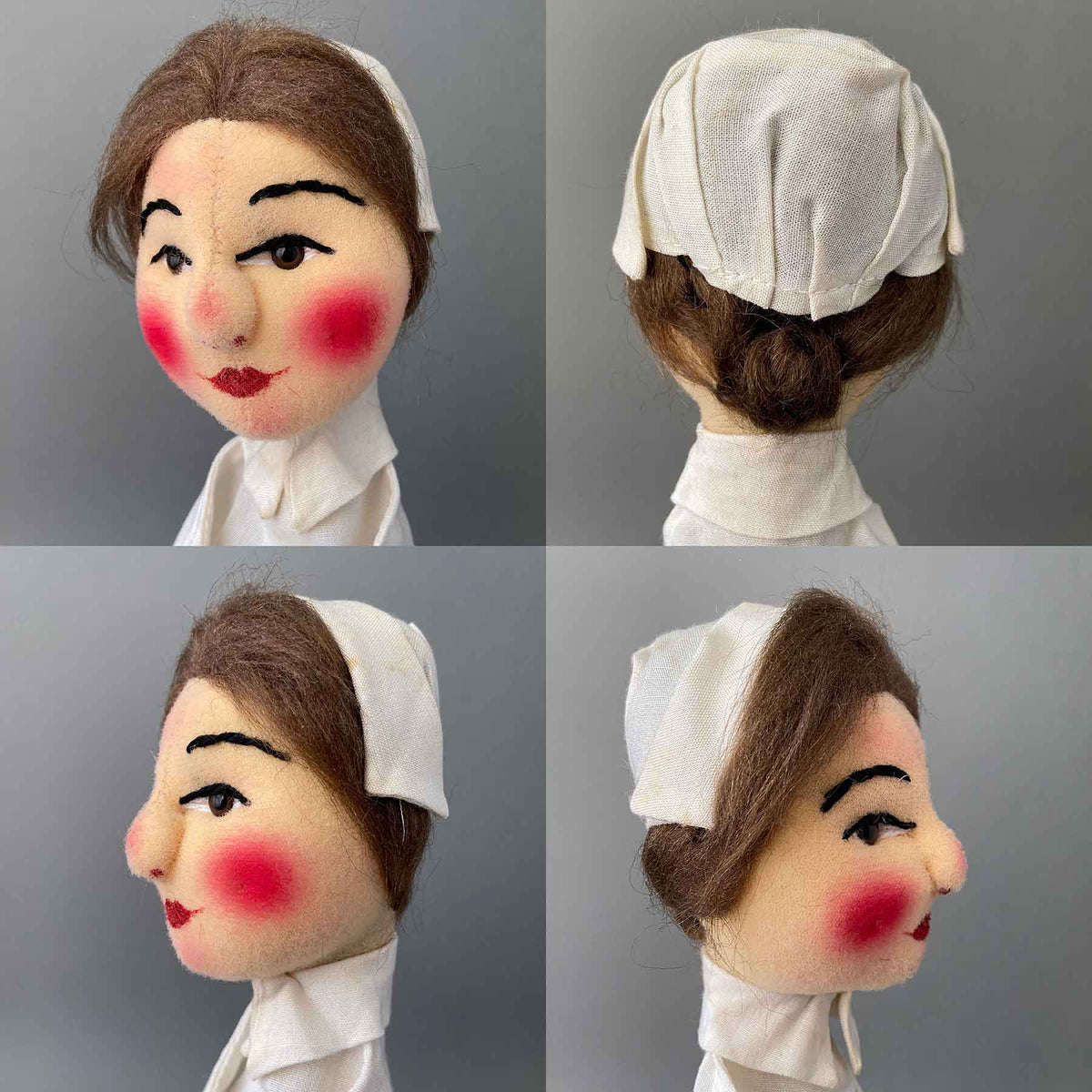 Vintage KERSA Nurse Hand Puppet ~ 1980s – Once Upon A Puppet