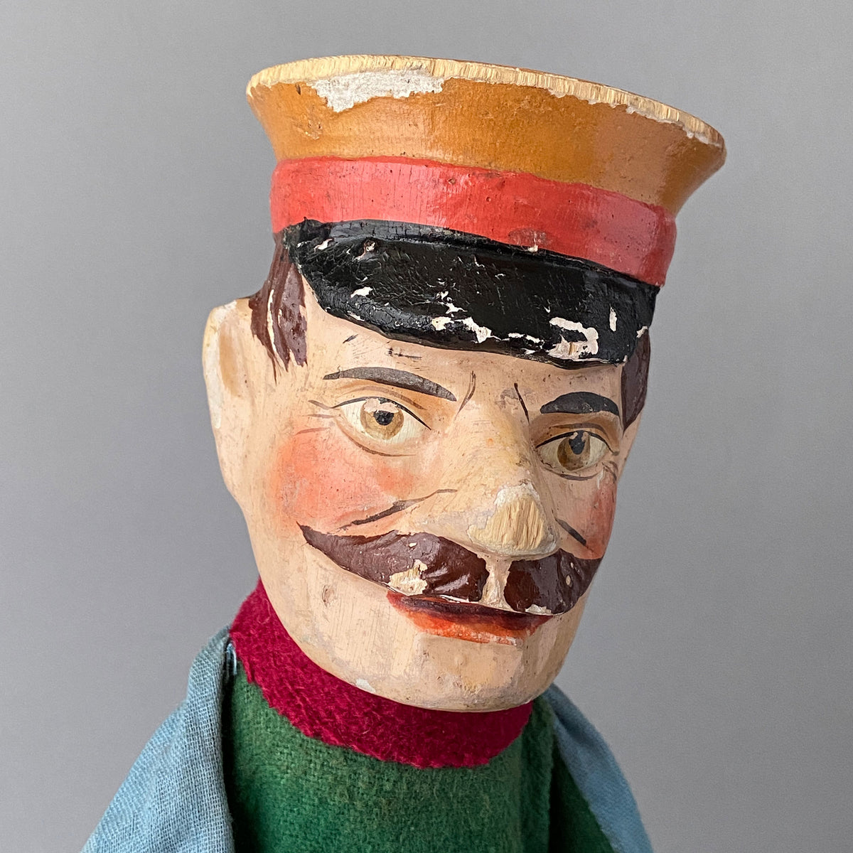 Antique OFFICER Hand Puppet ~ Early 1900s Punch and Judy Show – Once ...