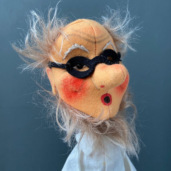 KERSA Doctor Hand Puppet ~ 1960s Rare! – Once Upon A Puppet
